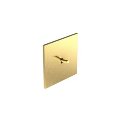 Art d'Arnould - 1 gang single pole switch Epure toggle type 10AX-250V - Brushed Gold for sale