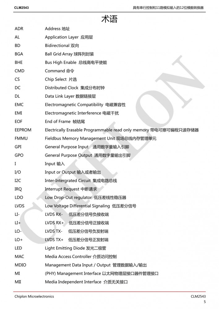 CLM2543 datasheet page 5