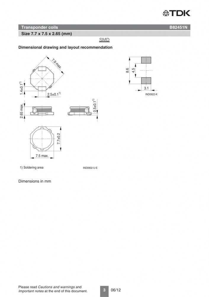 B82451N transponder coil datasheet page 3