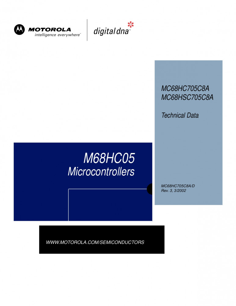 Motorola datasheet page 1