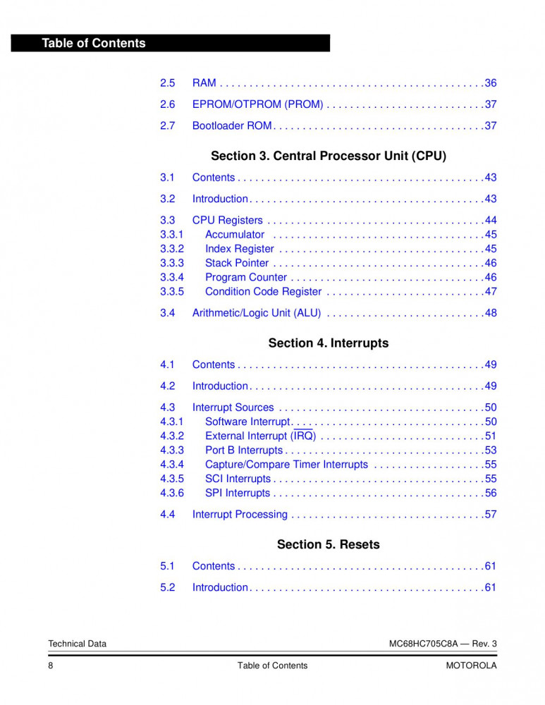 Motorola datasheet page 8