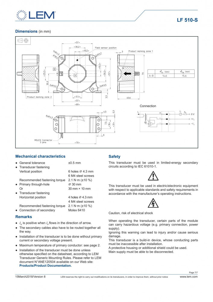 LF 510-S datasheet page 7