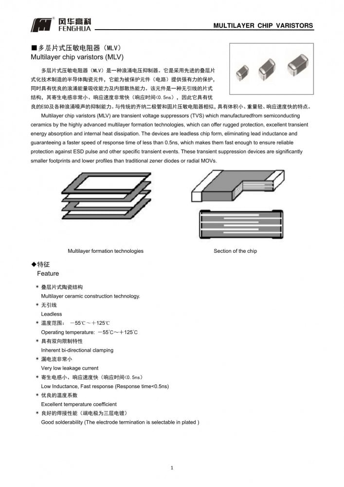 FH FPV series datasheet page 2
