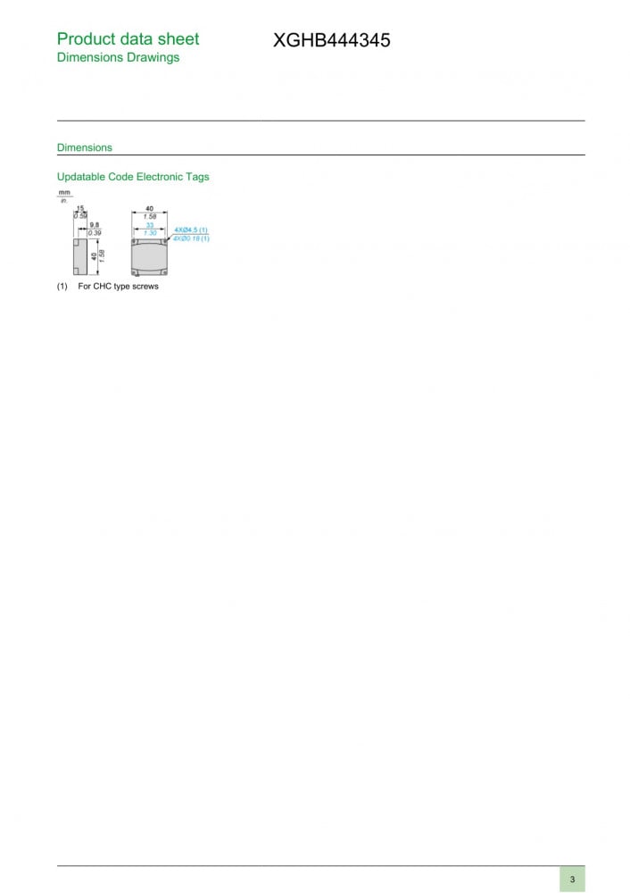 XGHB444345 technical documentation page 3
