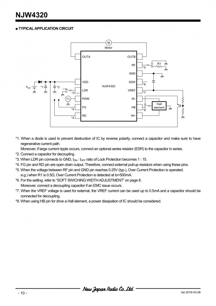 NJW4320 datasheet page 10