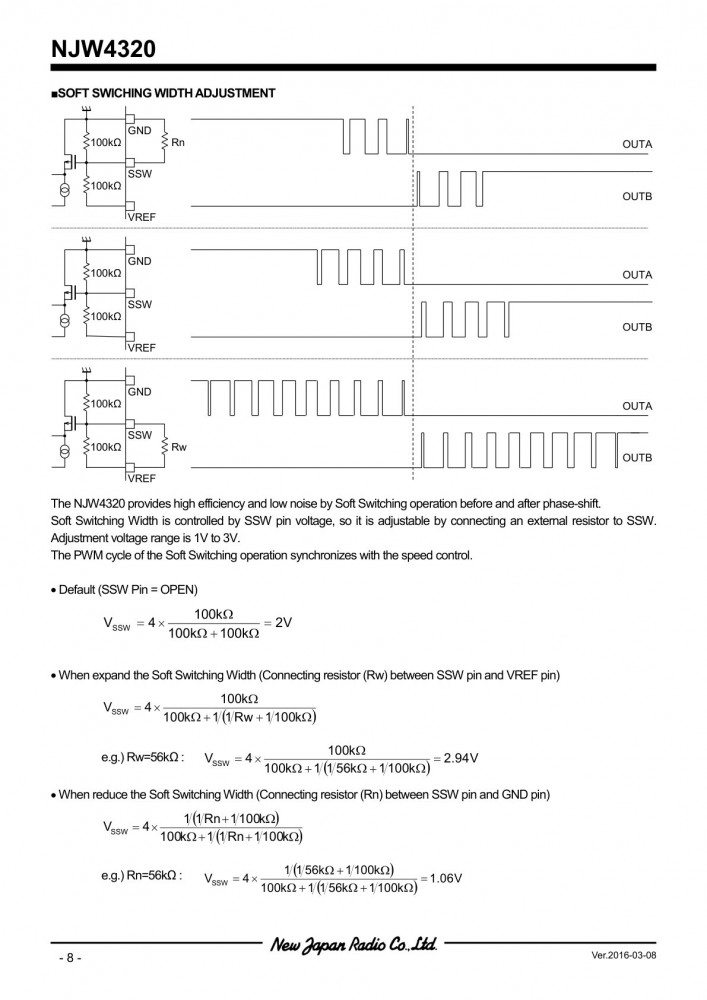 NJW4320 datasheet page 8