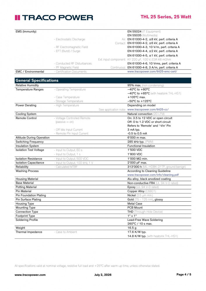 THL 25 series technical document page 4