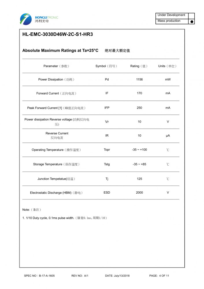 HL-EMC-3030D46W-2C-S1-HR3 datasheet page 4