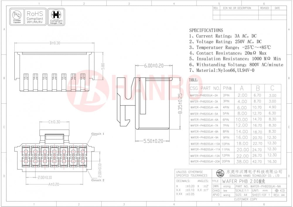 WAFER-PHB200ZZ-9A technical drawing page 2