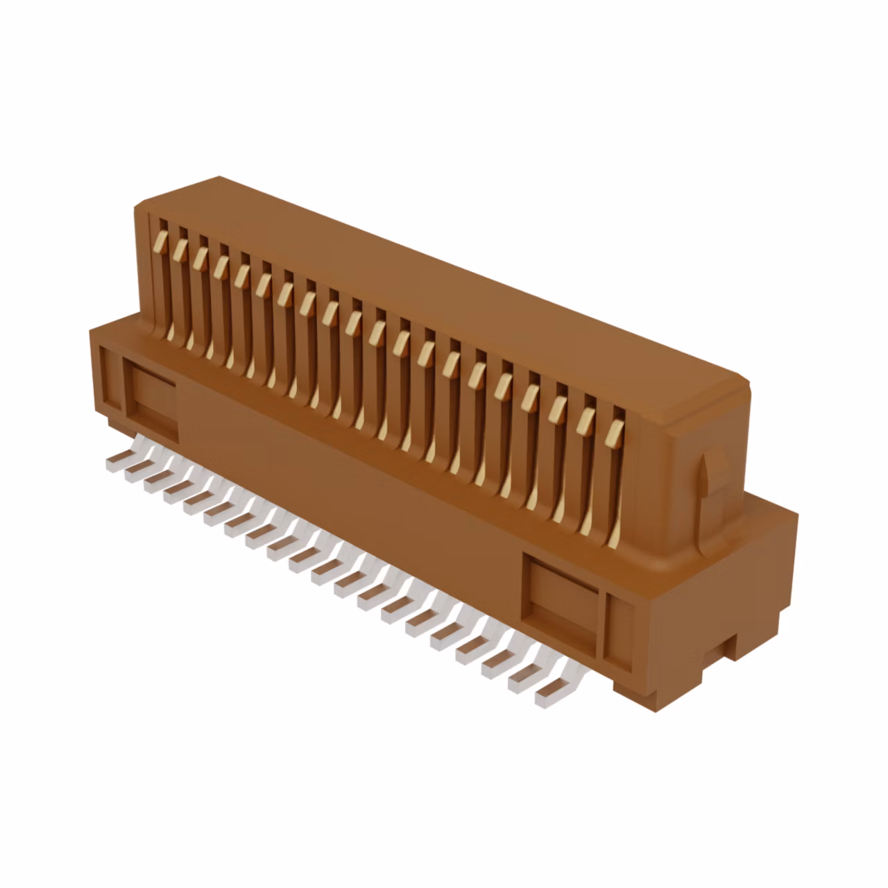 SlimStack Board-to-Board Receptacle, 0.40mm Pitch, Surface Mount, Dual Row, without Plastic Pegs, Vertical, 40 Circuits for sale
