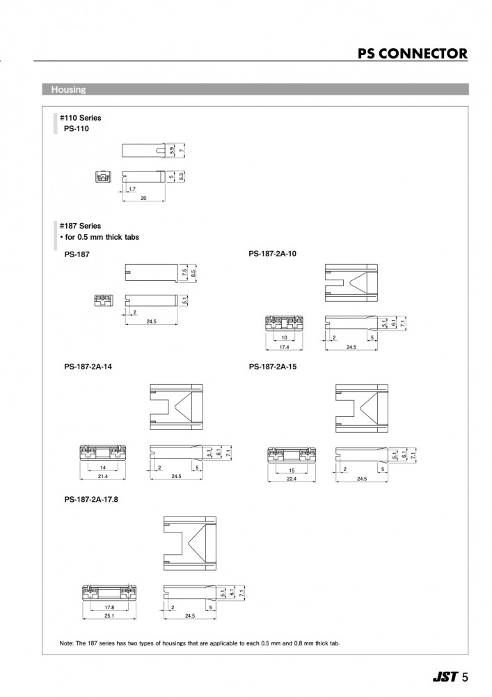 JST PS connector document page 5