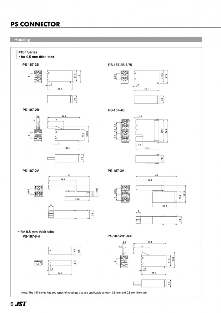 JST PS connector document page 6