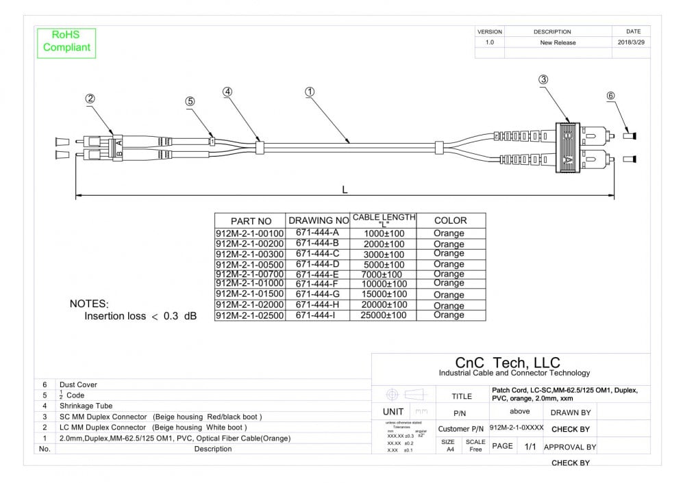 CNC Tech 912M-2-1-01500 product drawing