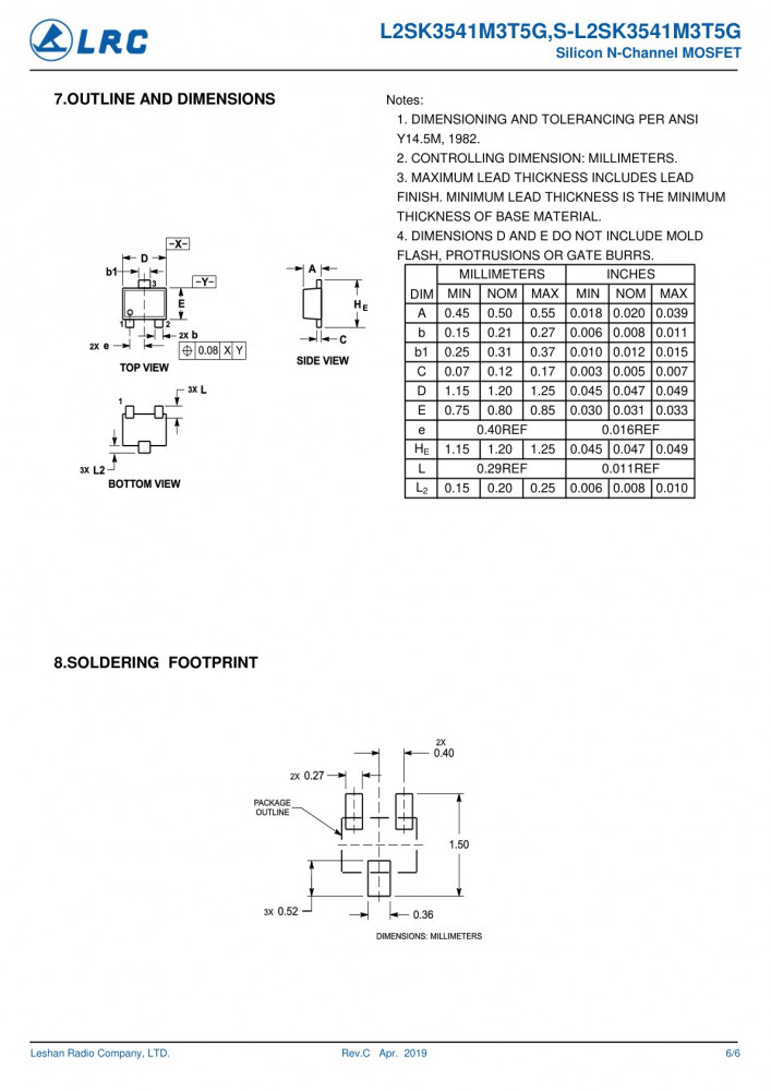 L2SK3541M3T5G datasheet page 6