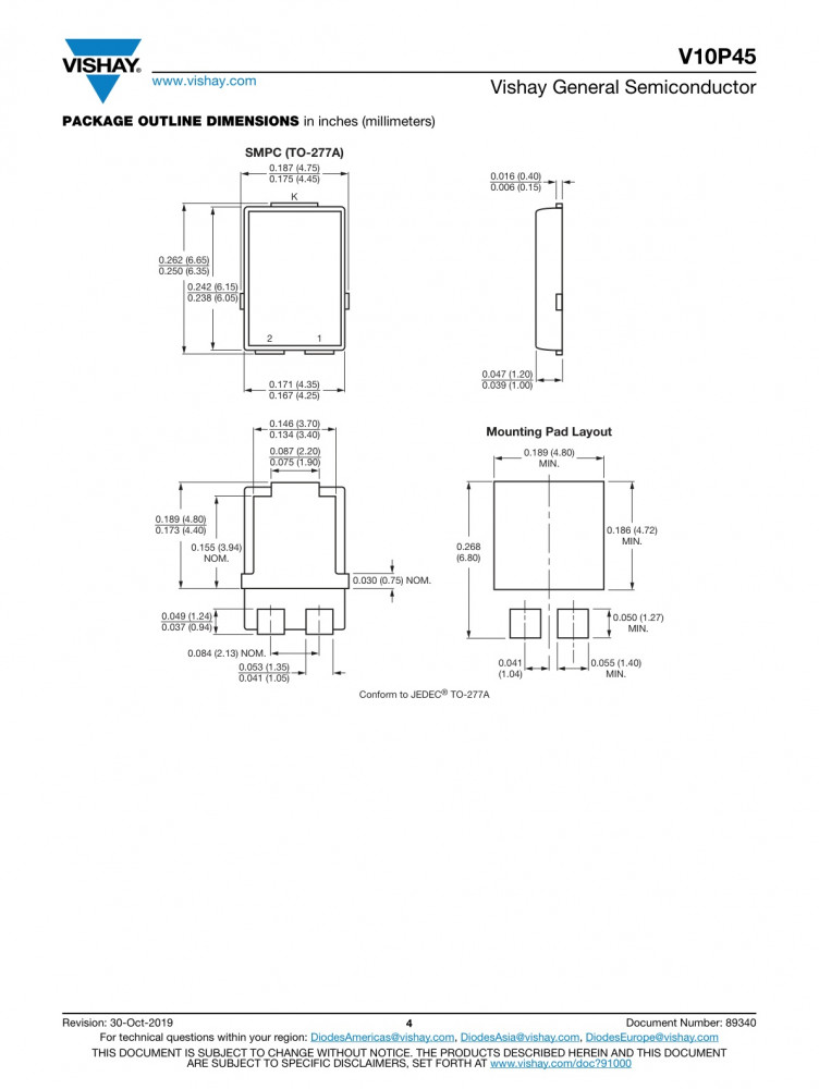 V10P45 datasheet page 4