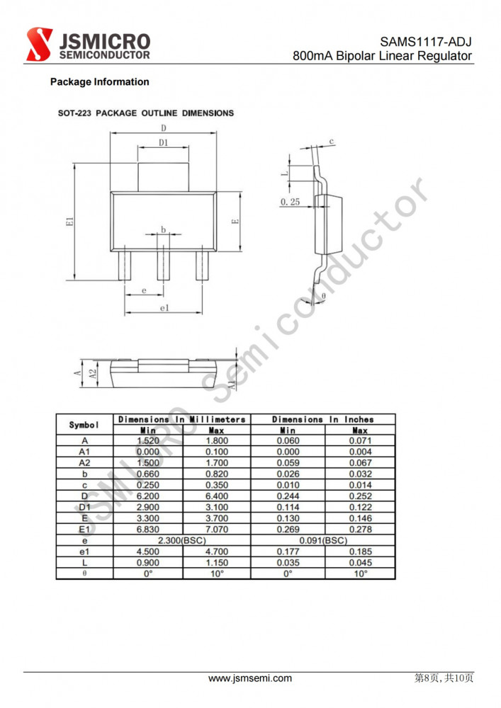 SAMS1117-ADJ datasheet page 8