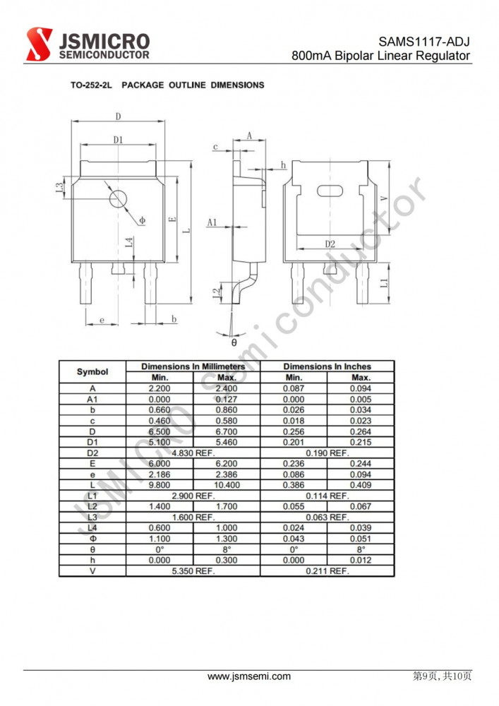 SAMS1117-ADJ datasheet page 9