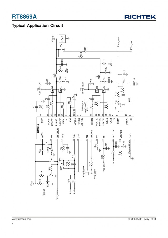 RT8869A technical document page 2