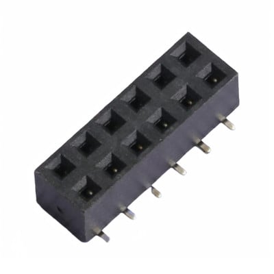 Hong Cheng HC-PM254-5.0H-2x3PS-02A Female Socket Header Receptacle