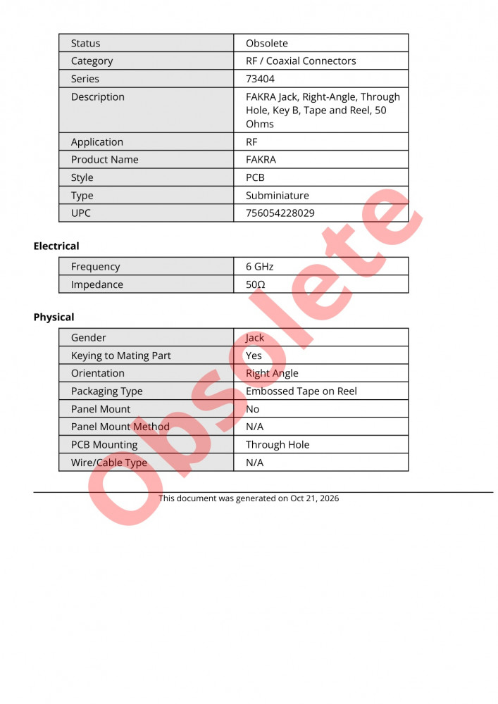 MOLEX 734040961 technical document image 2