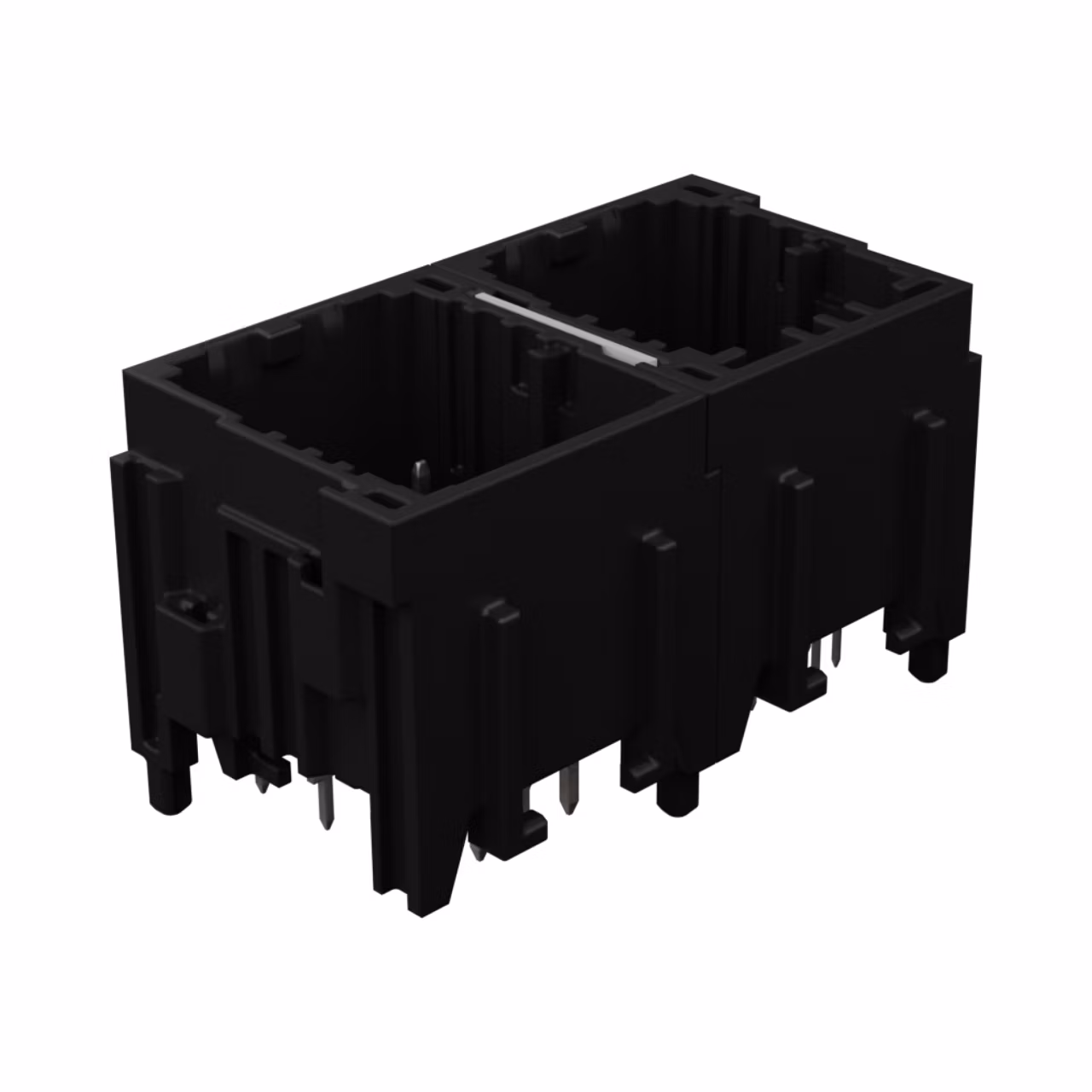 stAK50h 2 Bay Vertical Hybrid Header, 39 Circuits, Bay 1: 12 Circuits/Key 1/Black; Bay 2: 27 Circuits/Key 1/Black; Tray for sale