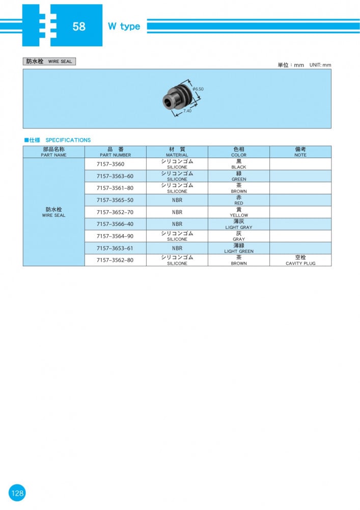 YAZAKI connector document page 3
