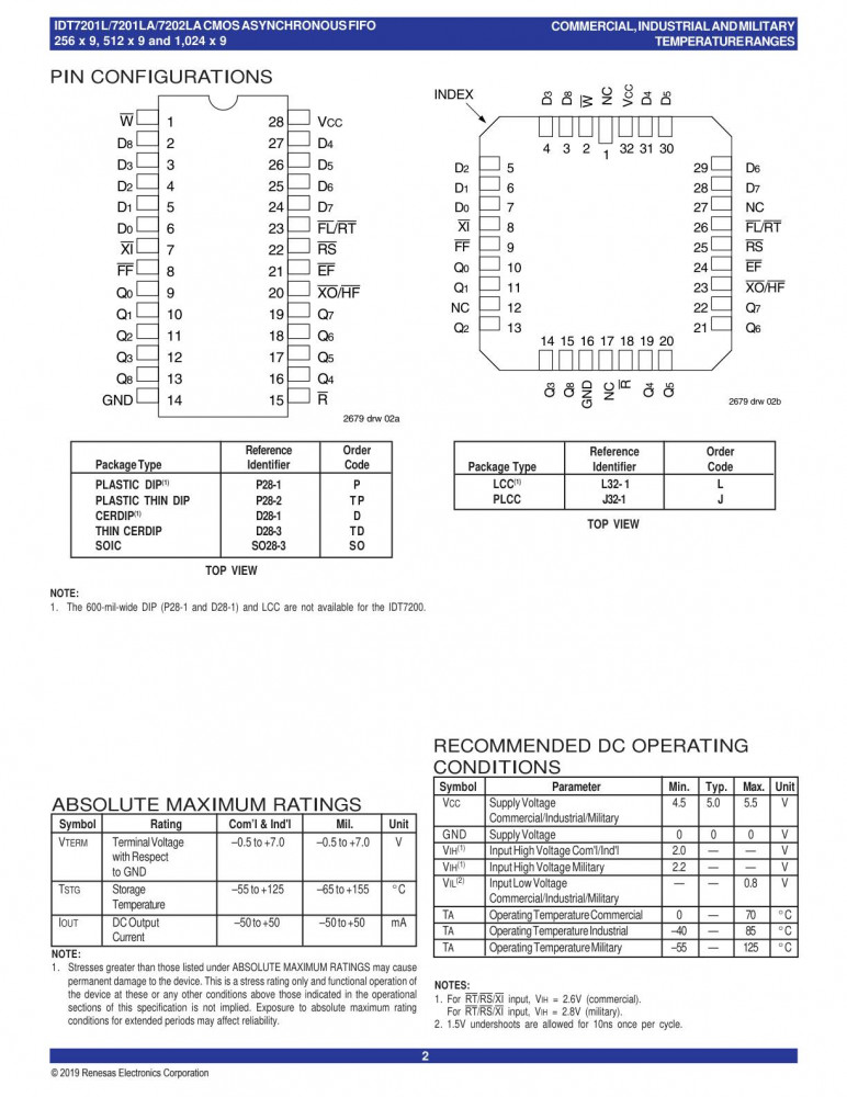 7201LA30DB technical document page 2