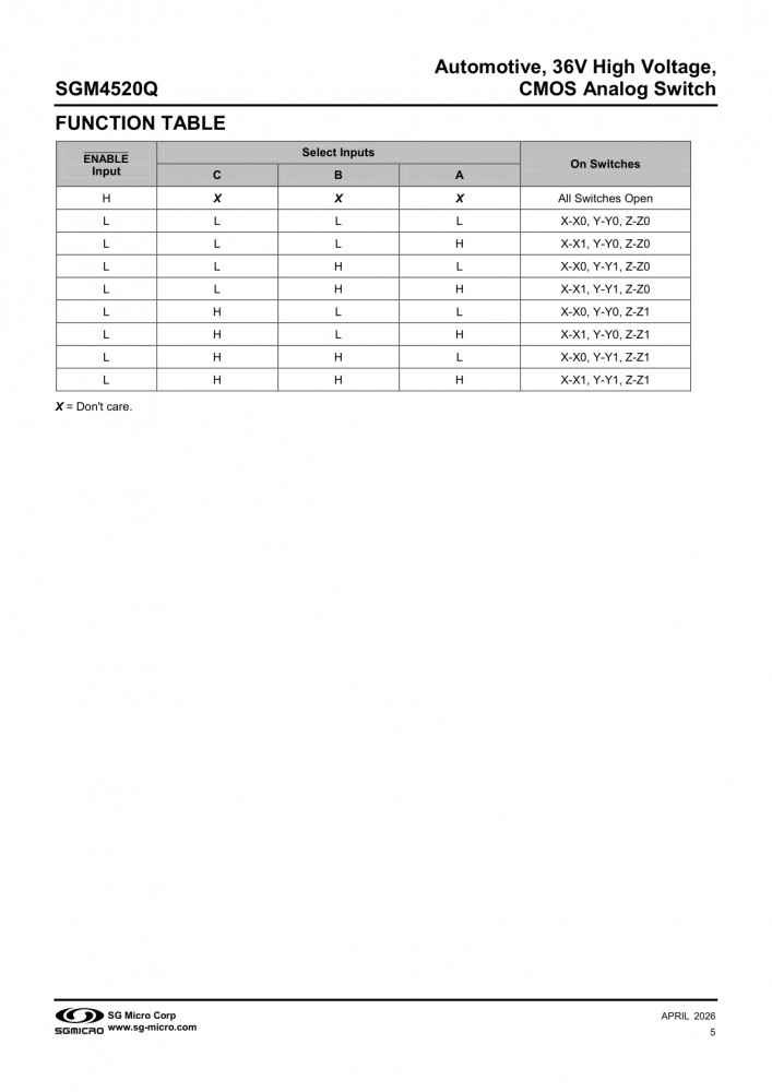 SGM4520Q datasheet page 5
