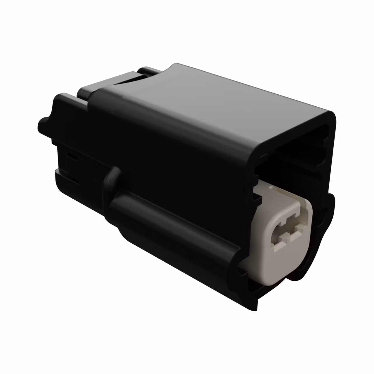 2.54mm MX64 Sealed Single Row Crimp Housing, GET Terminal, Black, 2 Circuits, Key D, without CPA Lock for sale