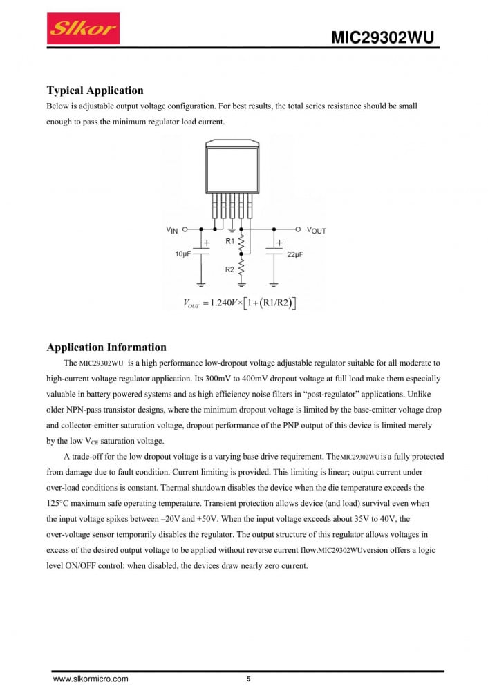 MIC29302WU datasheet page 5