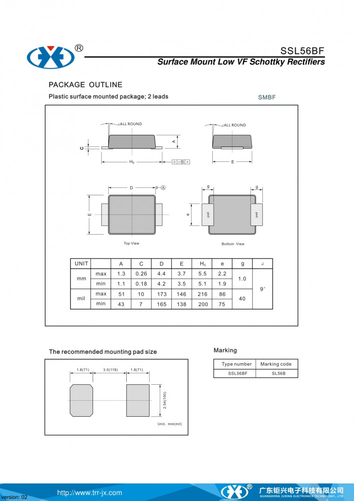 SSL56BF datasheet page 3