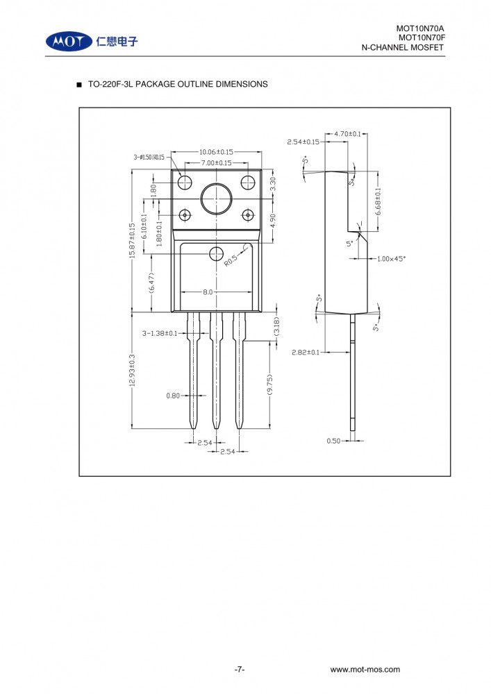 MOT10N70F datasheet page 7