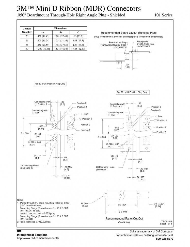 3M 10120-5212PC technical document sheet 4