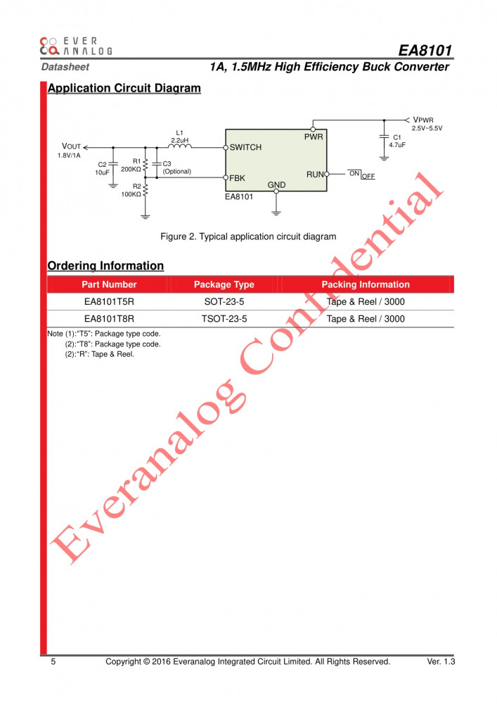 EA8101 datasheet page 5