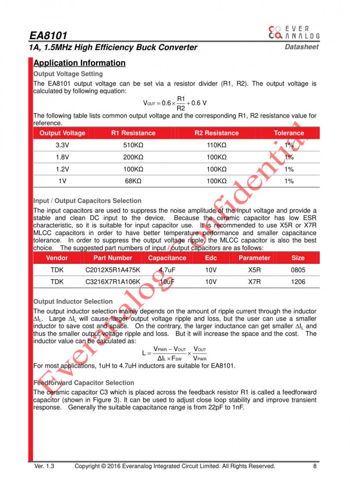 EA8101 datasheet page 8