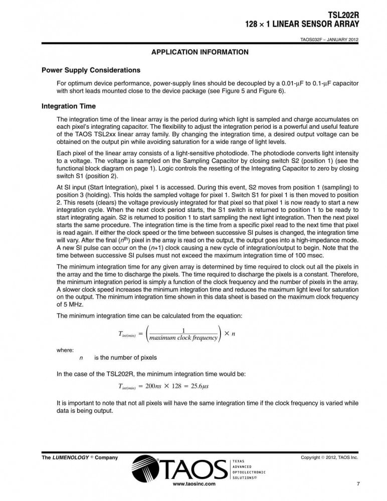 TSL202R datasheet page 7