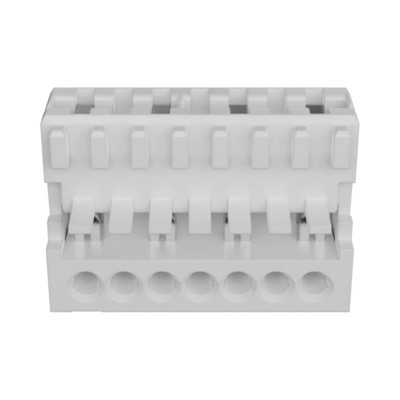 Appli-Mate RAST 2.5 IDT Housing, 5.00mm Pitch, Female, 4 Circuits, All Position Keys, Slotted Endwalls, Polarizing Rib Between Circuits 3 & 4 for sale