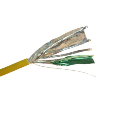 Cable category 7 S/FTP 2x4 pairs LSZH Euroclass Dca 500 meters yellow for sale