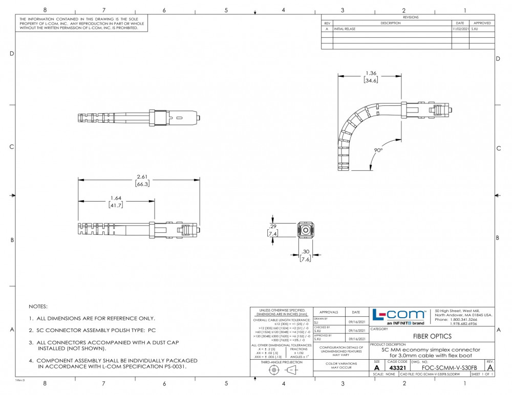L-com FOC-SCMM-V-S30FB technical document page