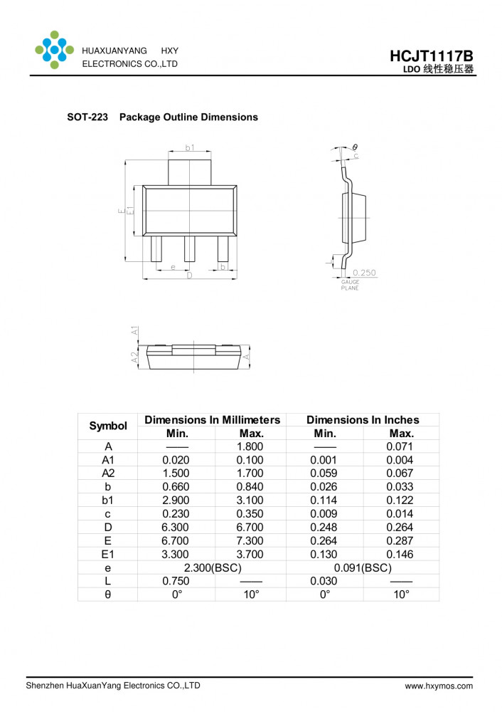 HCJT1117B datasheet page 5