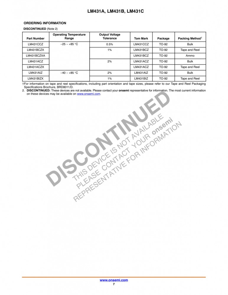 LM431C datasheet page 7