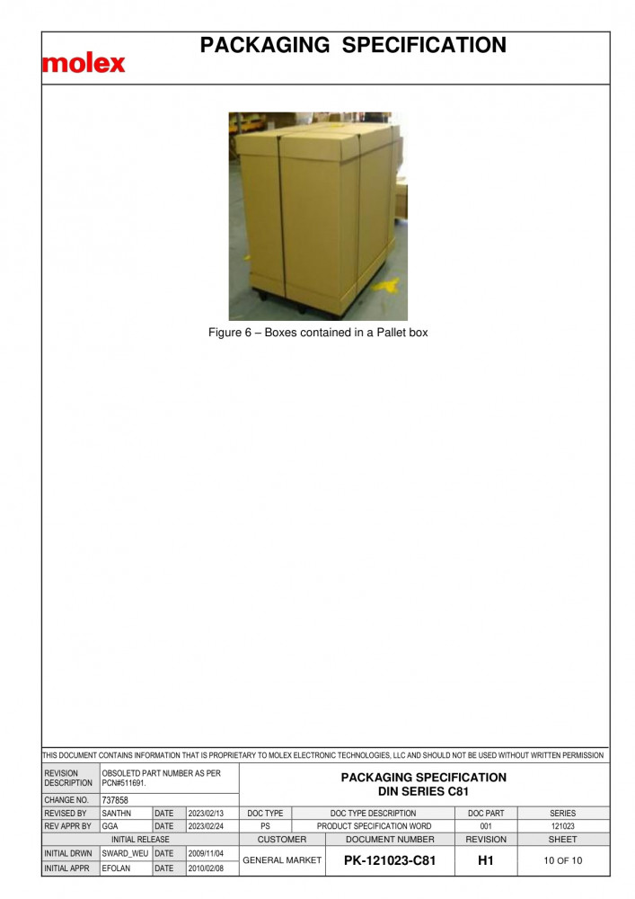 DIN Series C81 packaging specification, page 10