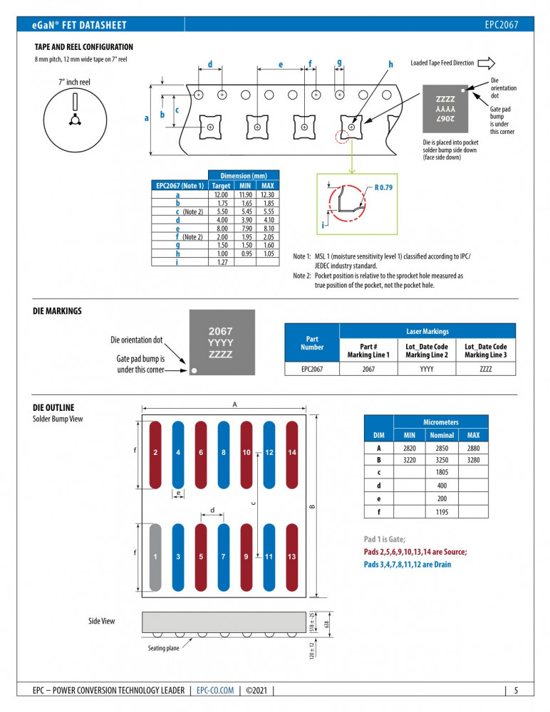 EPC2067 technical document page 5