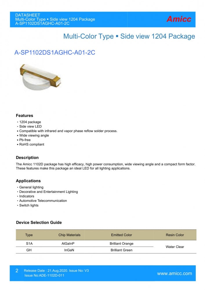 A-SP1102DS1AGHC-A01-2C approval sheet page 2