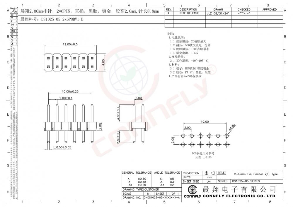 DS1025-05-2x6P8BV1-B product document preview
