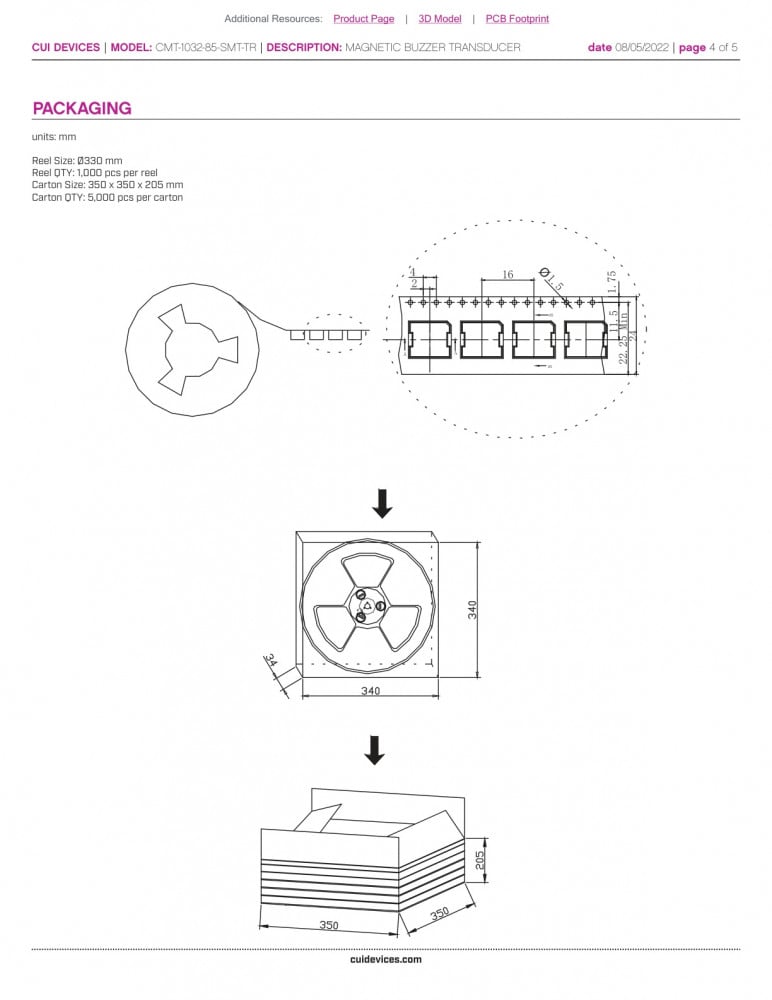CMT-1032-85-SMT-TR technical document page 4
