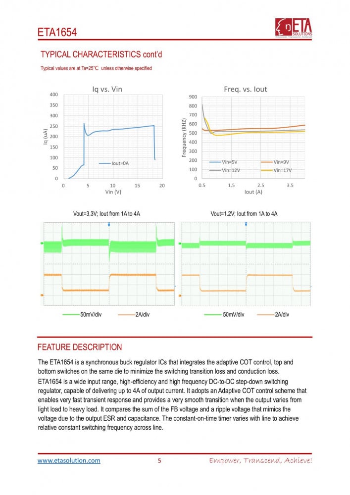 ETA1654FSG datasheet page 5