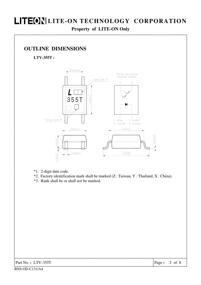 LTV-355T datasheet page 2