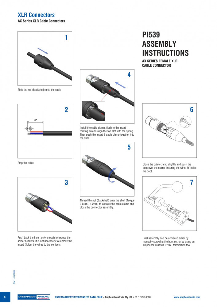 Amphenol AX Series documentation page 5
