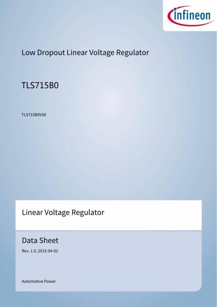 TLS715B0EJV50 datasheet page 1